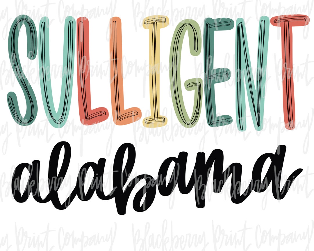 Sulligent Alabama PNG Sublimation Printable - Etsy