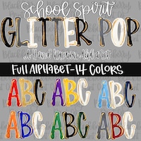 Leopard Print Varsity Letters PNG: Kelly Green Alphabet Bundle and ...