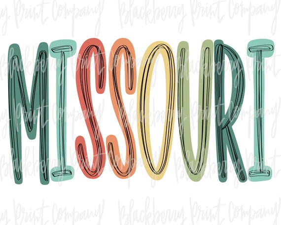 Missouri PNG Sublimation Printable | Etsy