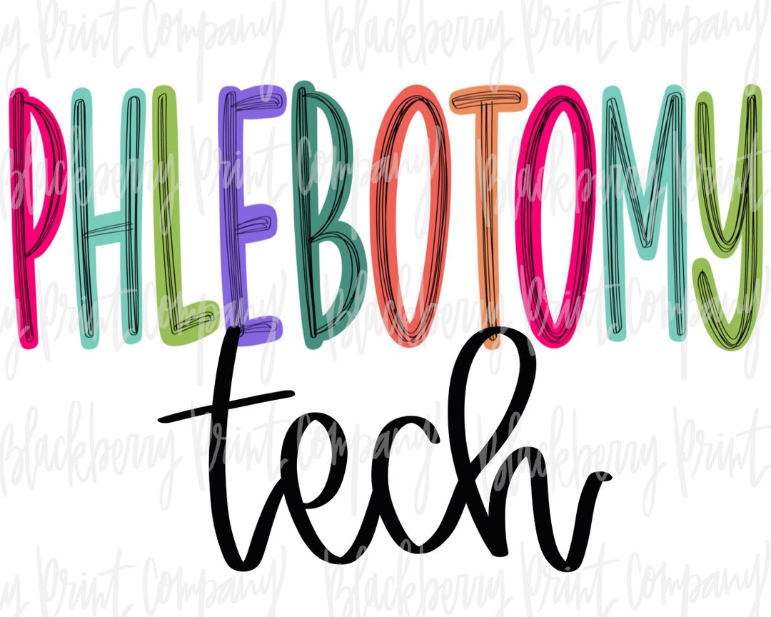 Phlebotomy Tech PNG Sublimation Printable - Etsy