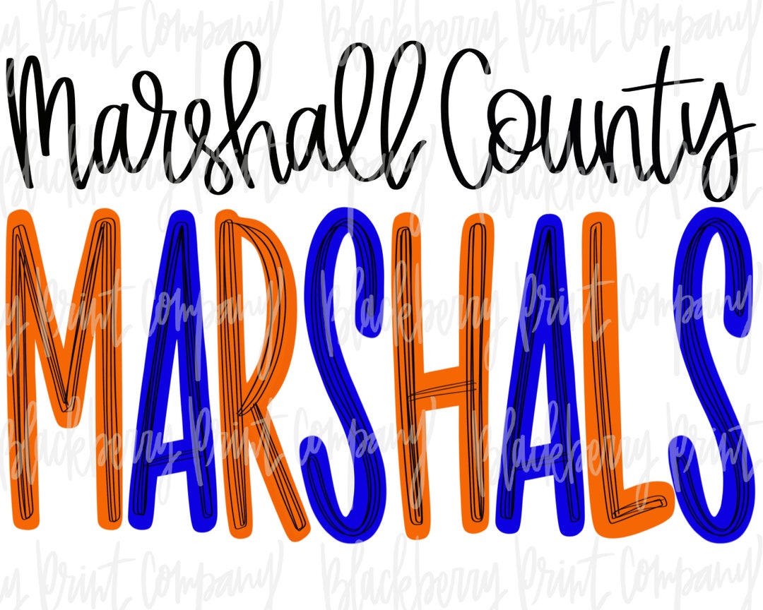 Marshall County Marshals PNG Sublimation Printable Digital Download - Etsy