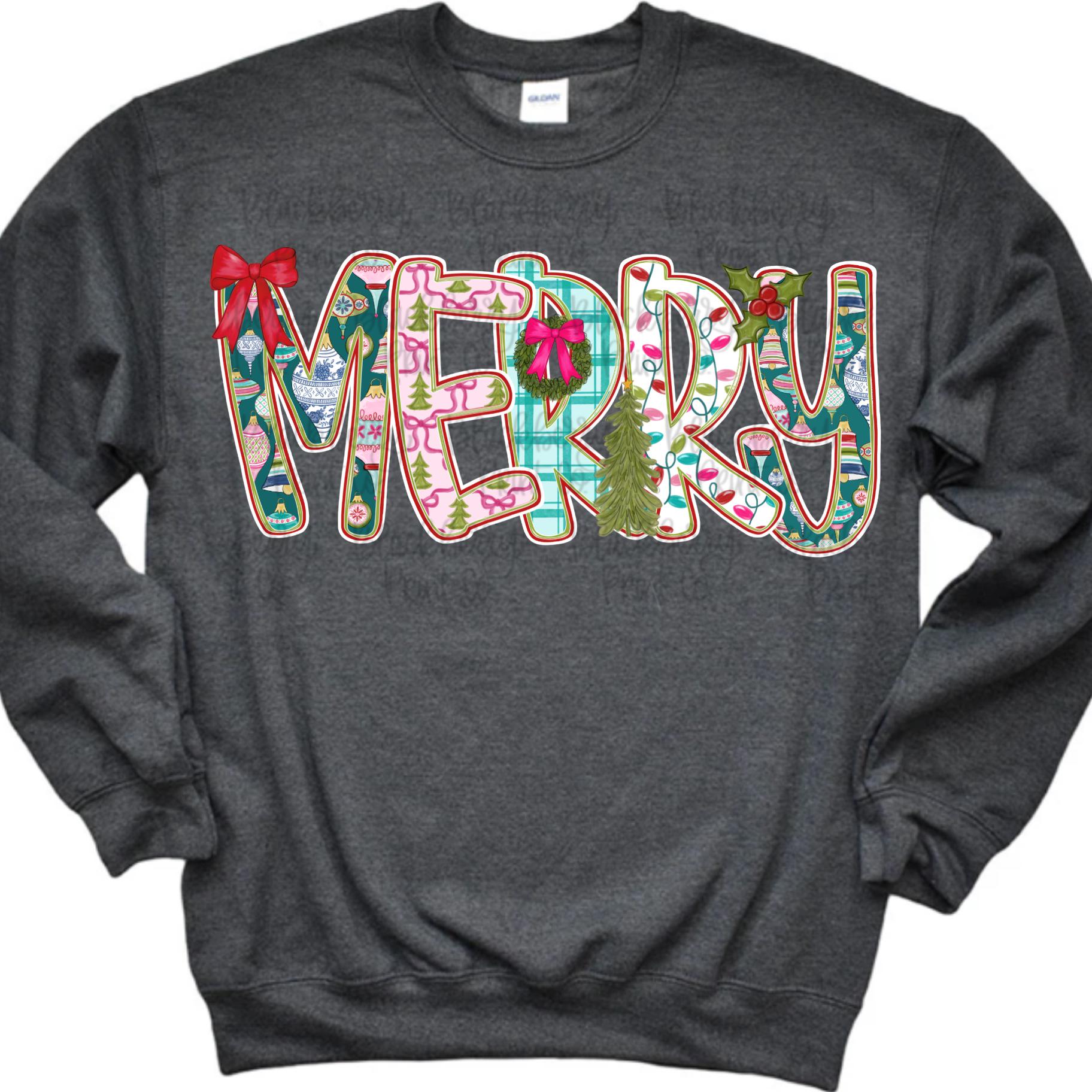 Merry Alpha Set | Hand Drawn Christmas Letters | PNG Digital Download ...