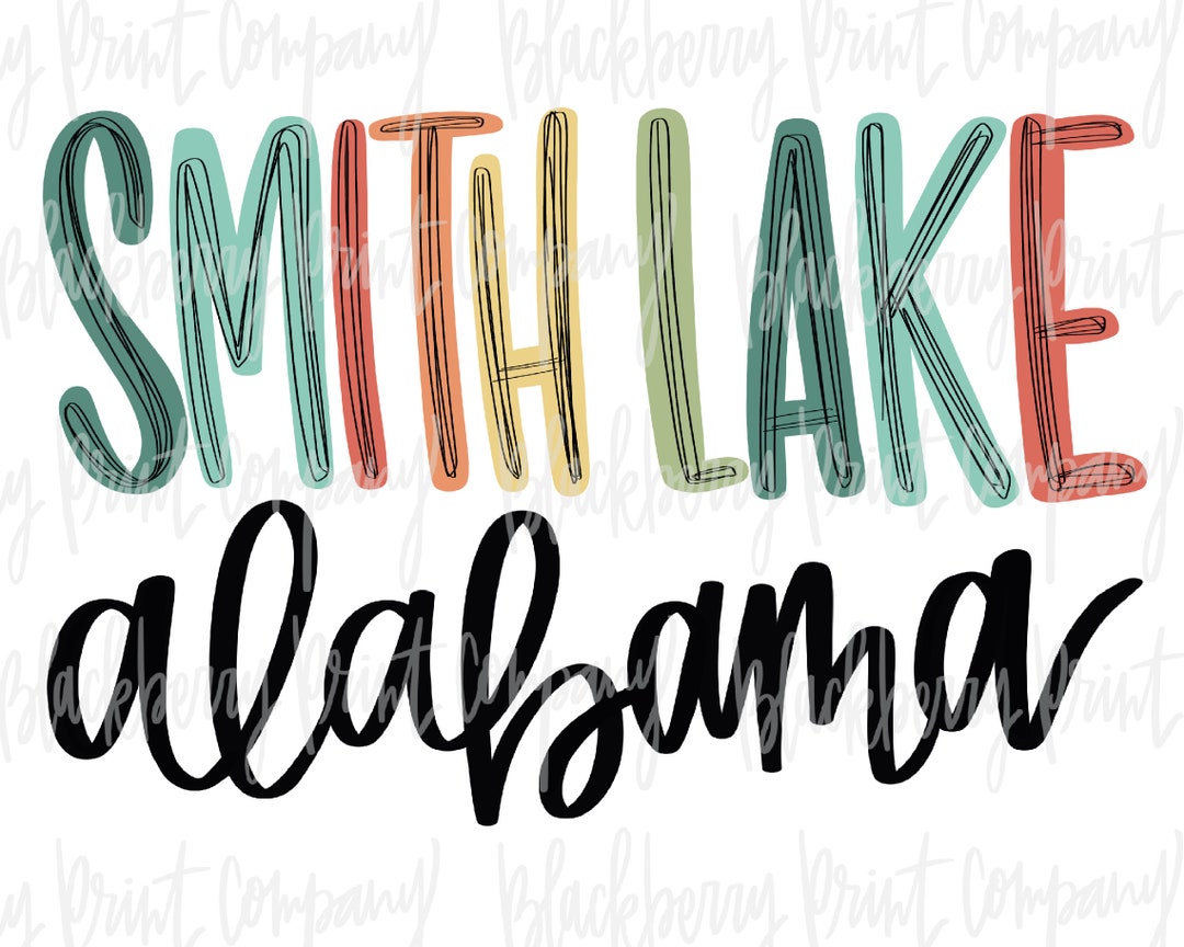 Smith Lake Alabama PNG Sublimation Printable - Etsy