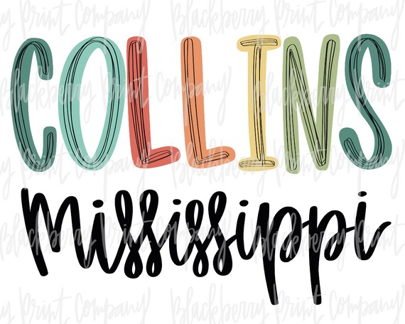 Collins MS PNG Sublimation Digital Download - Etsy