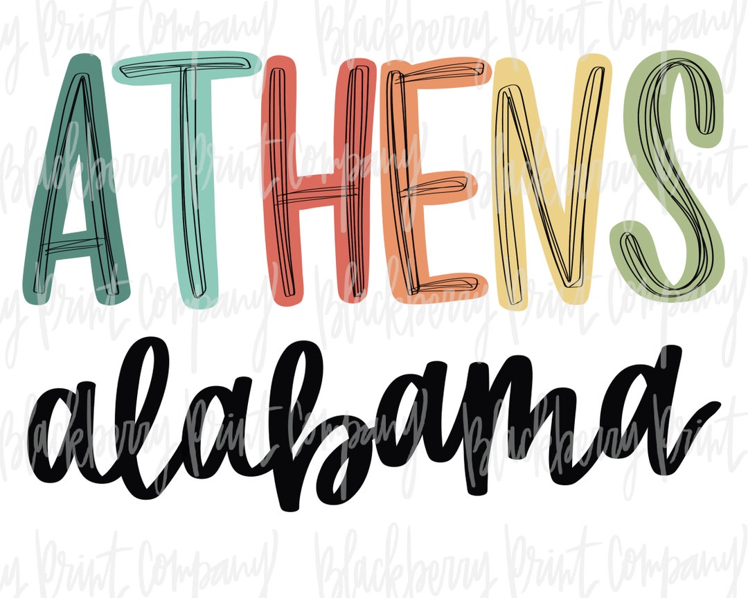 Athens Alabama PNG Sublimation Printable - Etsy