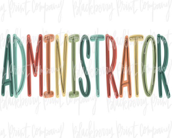 Administrator PNG Sublimation Printable Back to School - Etsy