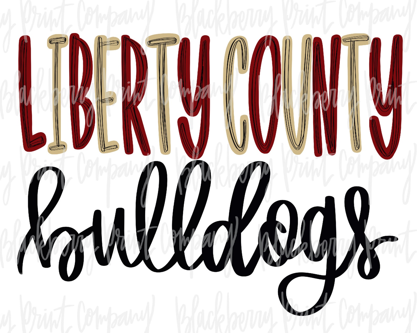 Liberty County Bulldogs School Mascot PNG Sublimation - Etsy