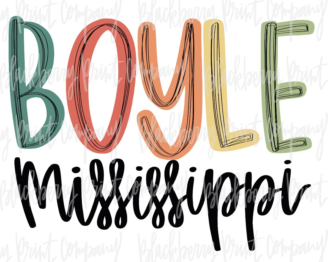 Boyle MS PNG Sublimation Digital Download | Etsy