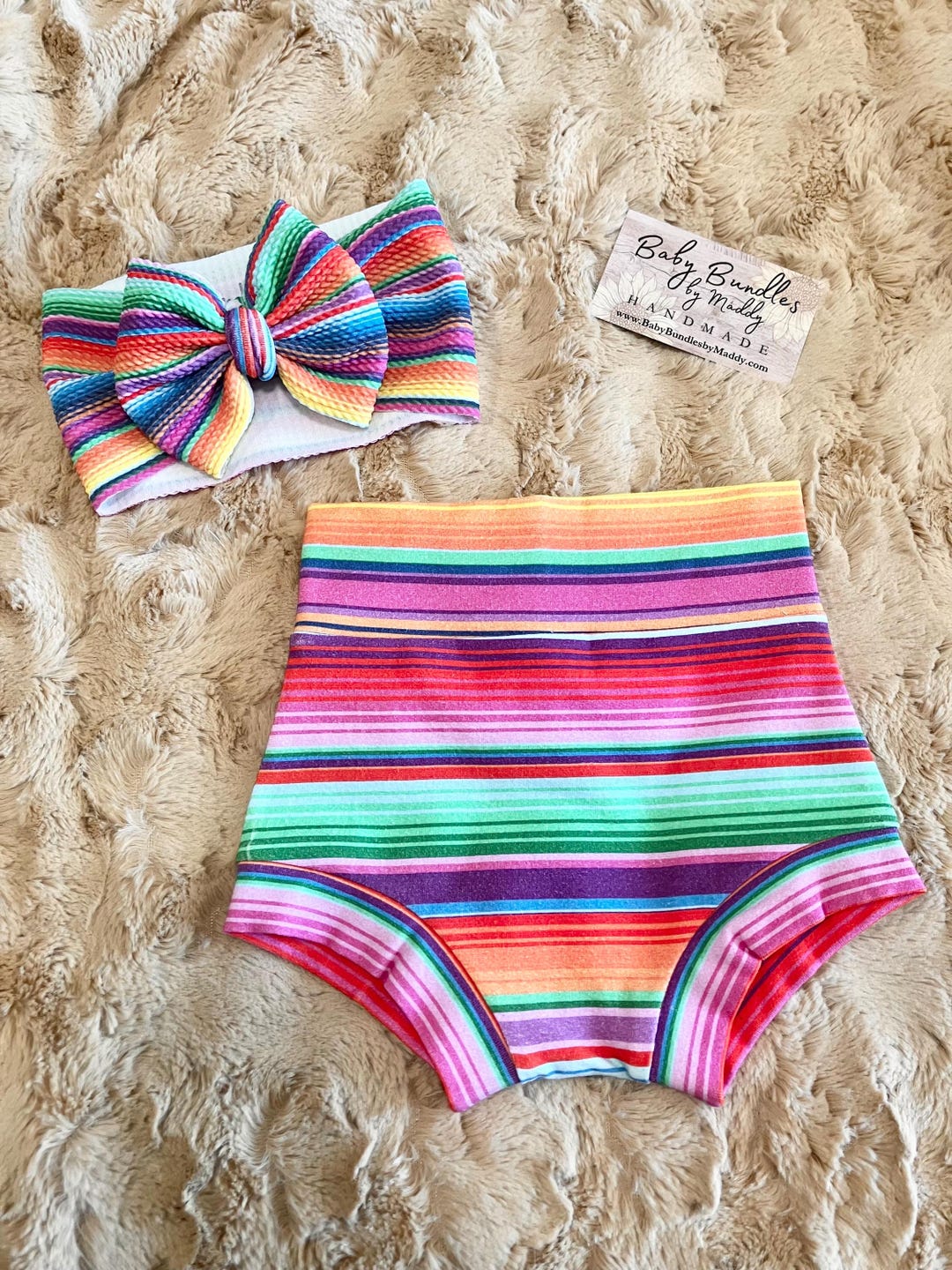 Fiesta Serape Bummy Shorts and Matching Bow Set / My First Fiesta ...