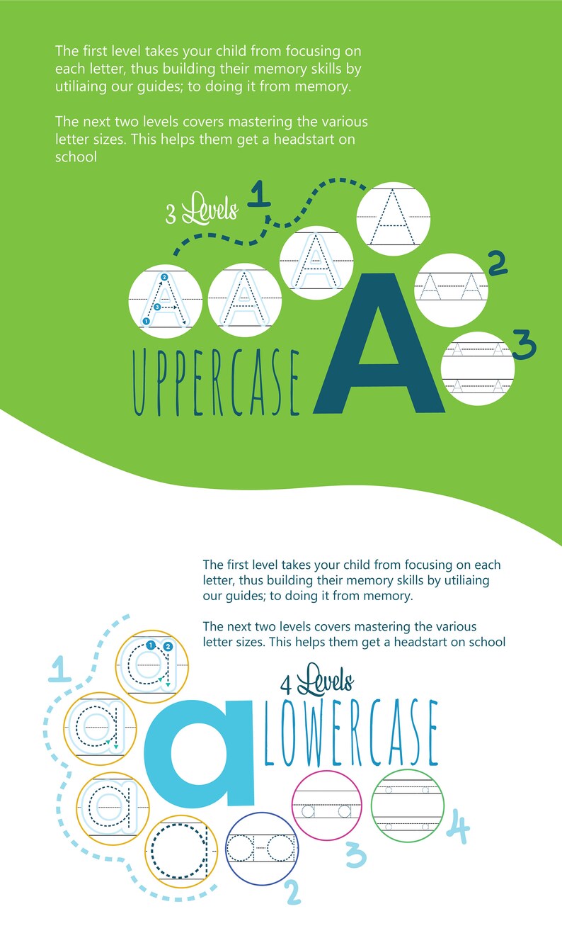 Letter Tracing Printable - Letter A - Etsy