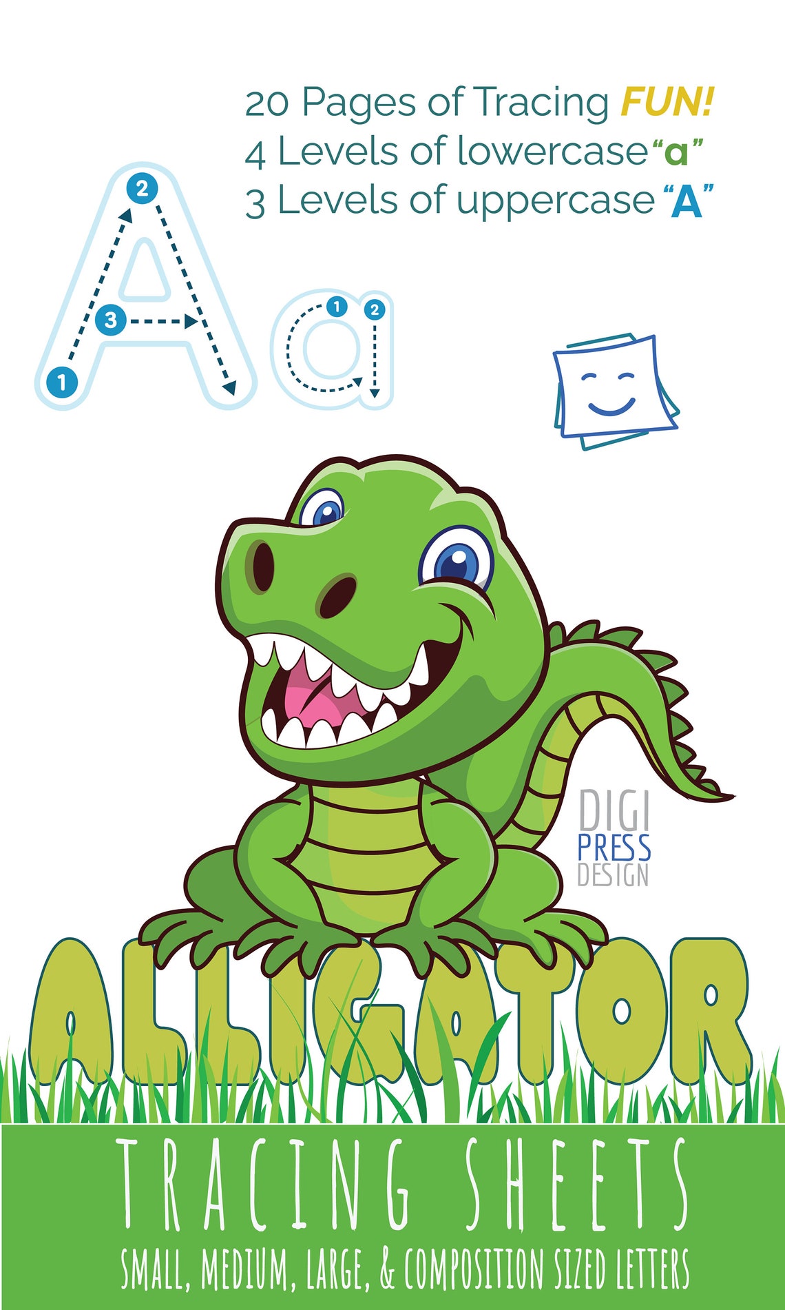 Letter Tracing Printable - Letter A - Etsy