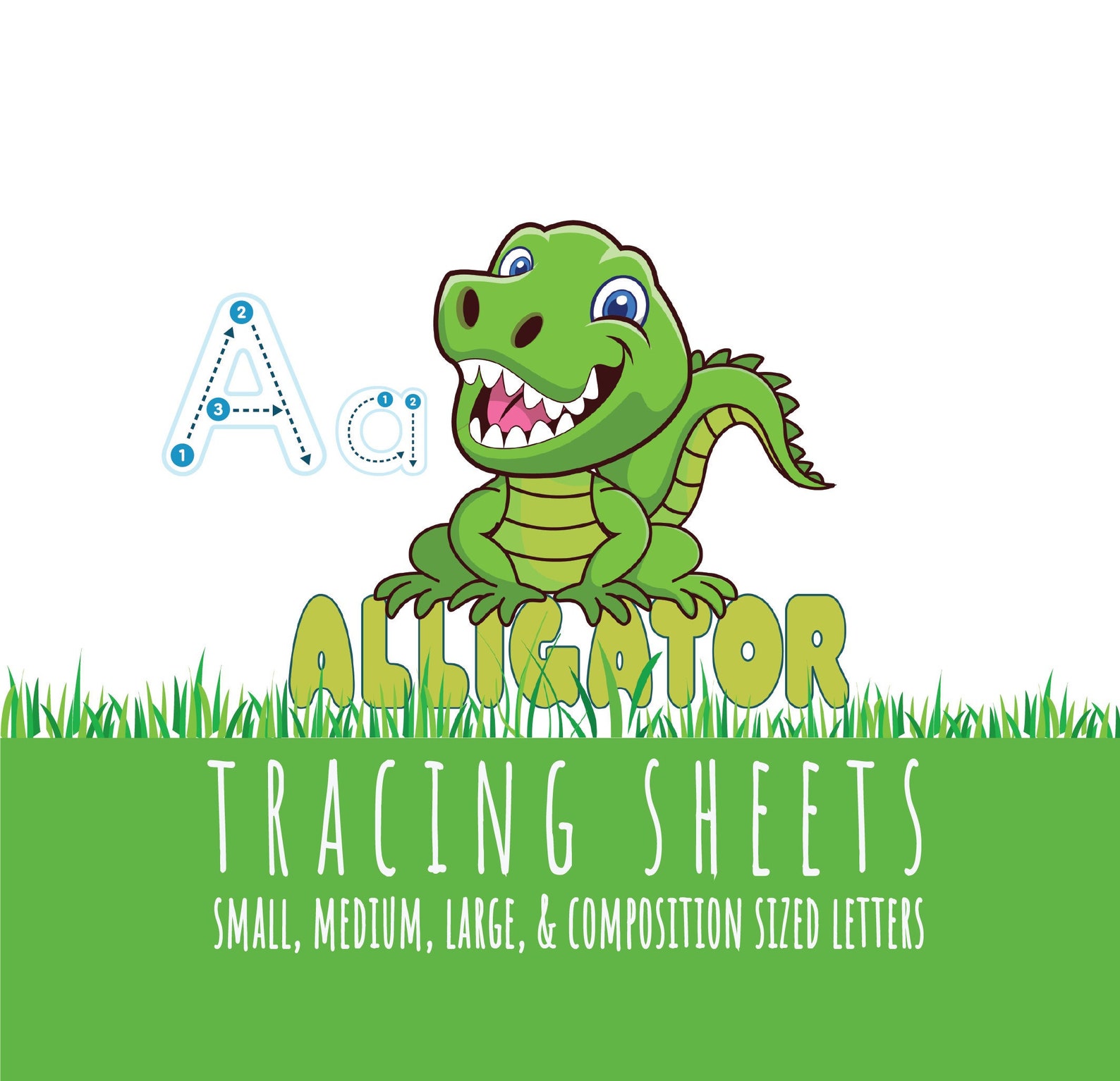 Letter Tracing Printable - Letter A - Etsy