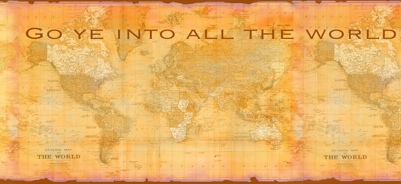 The Great Commission Wallpaper Border - Etsy