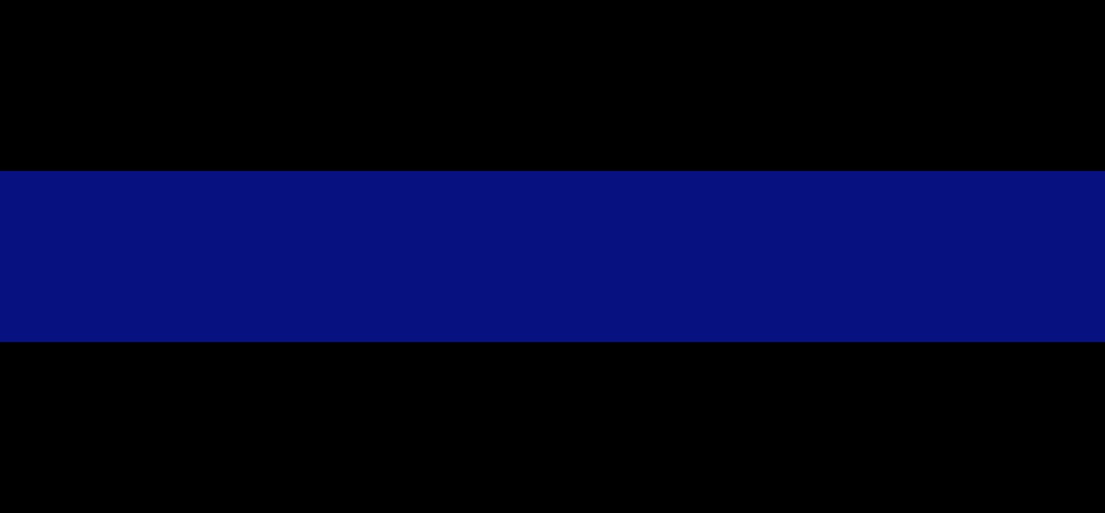 Thin Blue Line Police Wallpaper Border - Etsy