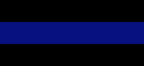 Thin Blue Line Police Wallpaper Border