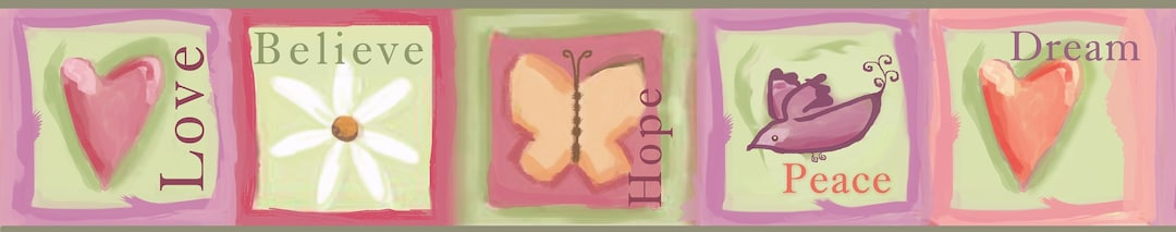 Believe Wallpaper Border - Etsy
