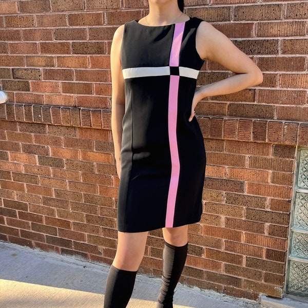 Mod Black Dress - Etsy