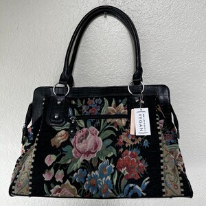 Mellow World flower Shop Hand-beaded Tapestry Zip Top Weekender Tote ...