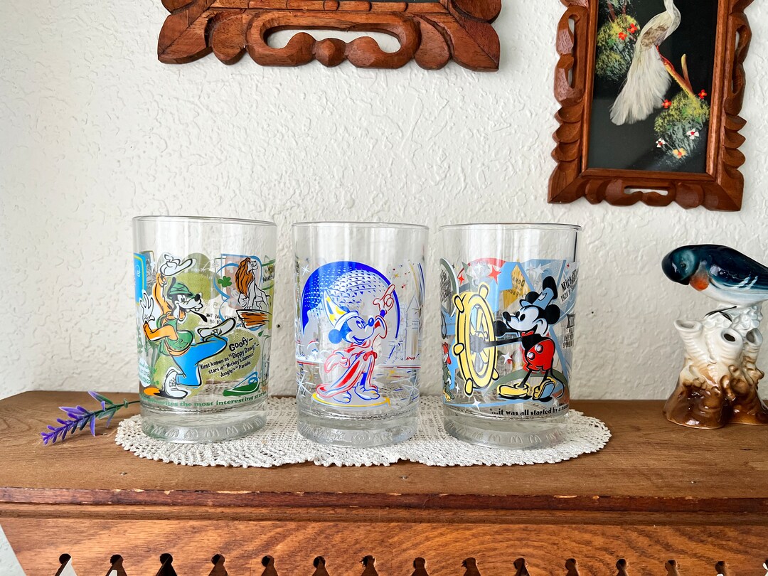 Vintage Disney Collectors Glass Set - Etsy