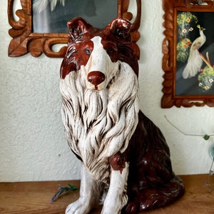 Vintage Ceramic Sheltie/collie Figure - Etsy