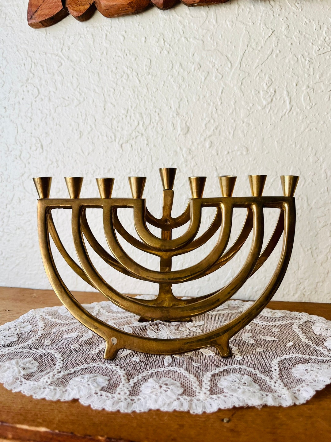 Brass Vintage Mini Menorah 1990s - Etsy