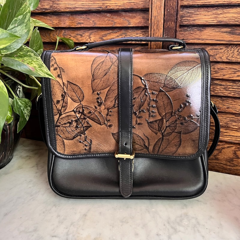 Leather Leaf Purse - Etsy