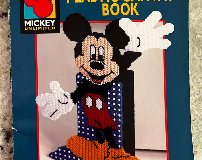 Vintage Needlepoint Disney Mickey Mouse Pattern - Etsy