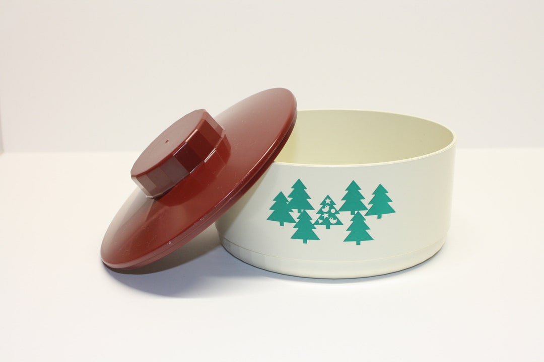 Vintage Tupperware Tree Container - Etsy