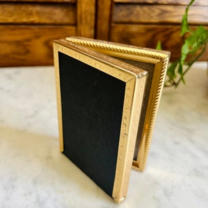 Vintage Mini Brass Braided Bi-fold Frame Holds 2.5x3.5 Photo 111 - Etsy