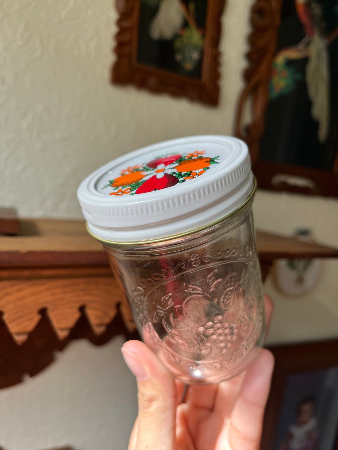 Vintage Glass Ball Mason Jar - Etsy