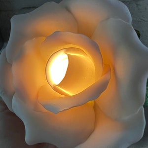 Porcelain Light up Rose - Etsy