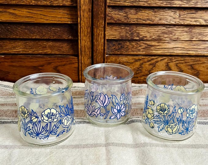 Vintage Yoplait Oui Limited Edition Glass Jars – Set of 3 - Etsy