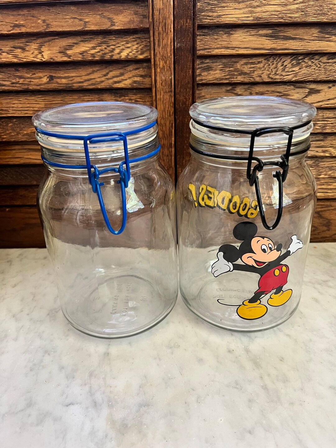 Set of 2 Vintage Mickey Mouse Goodies Cookie Jars - Etsy