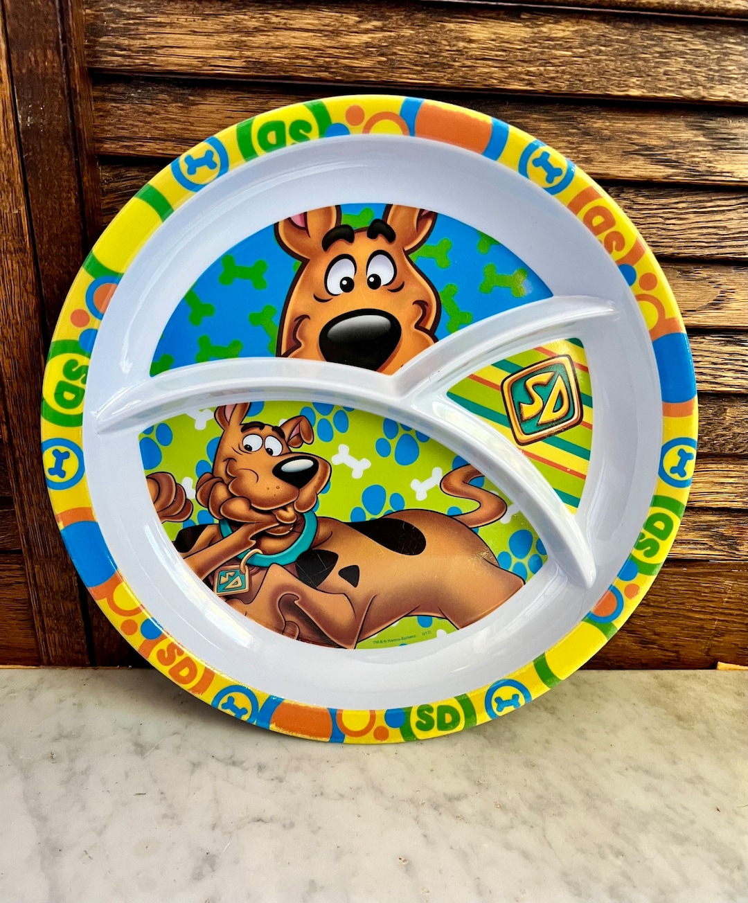 Kids Scooby Doo Melamine Compartment Plate - Etsy