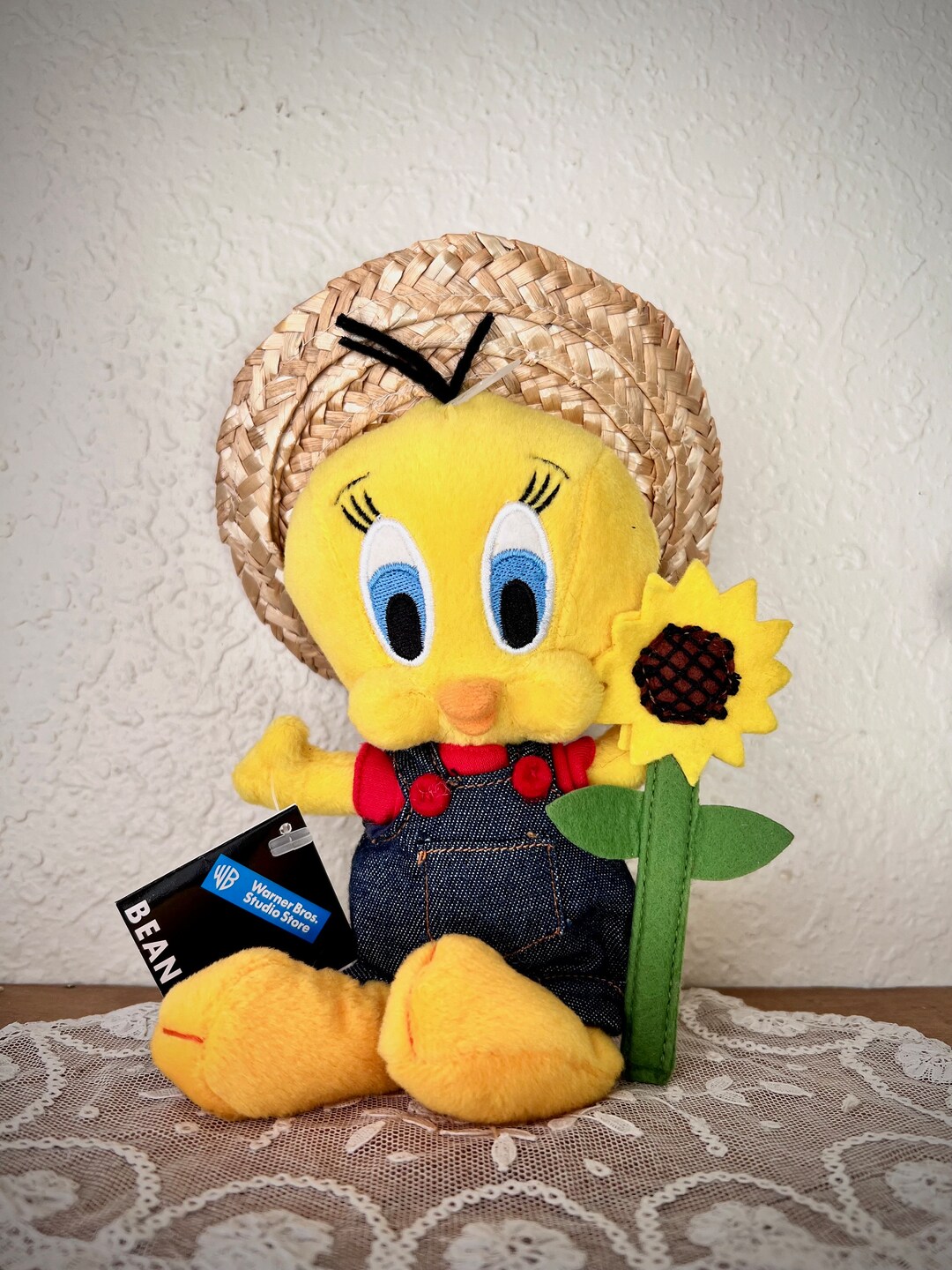 Vintage Mini Sunflower Farmer Tweety Bird Costume Beanie - Etsy