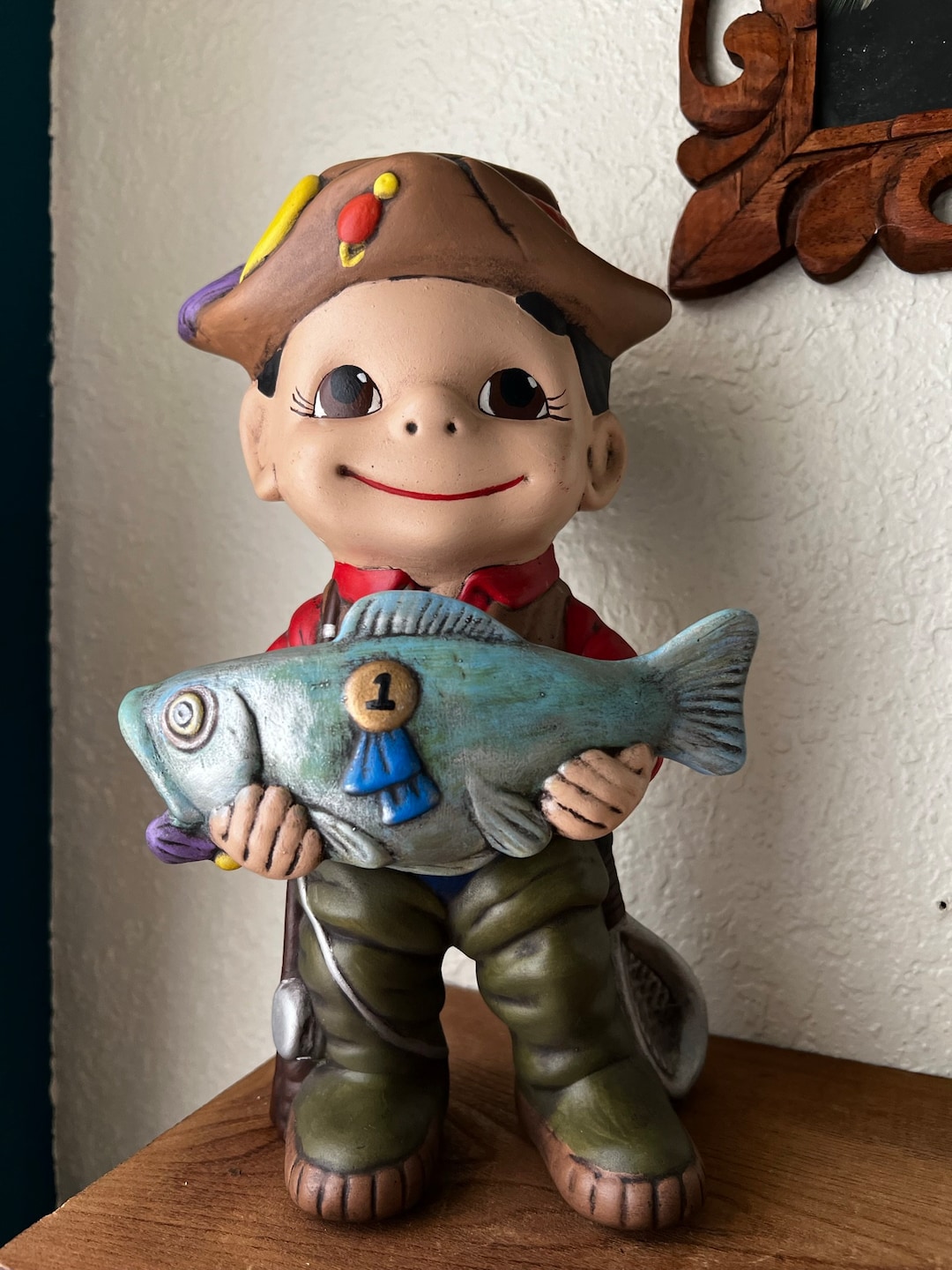 Vintage Atlantic Ceramic Fisherman Mold - Etsy