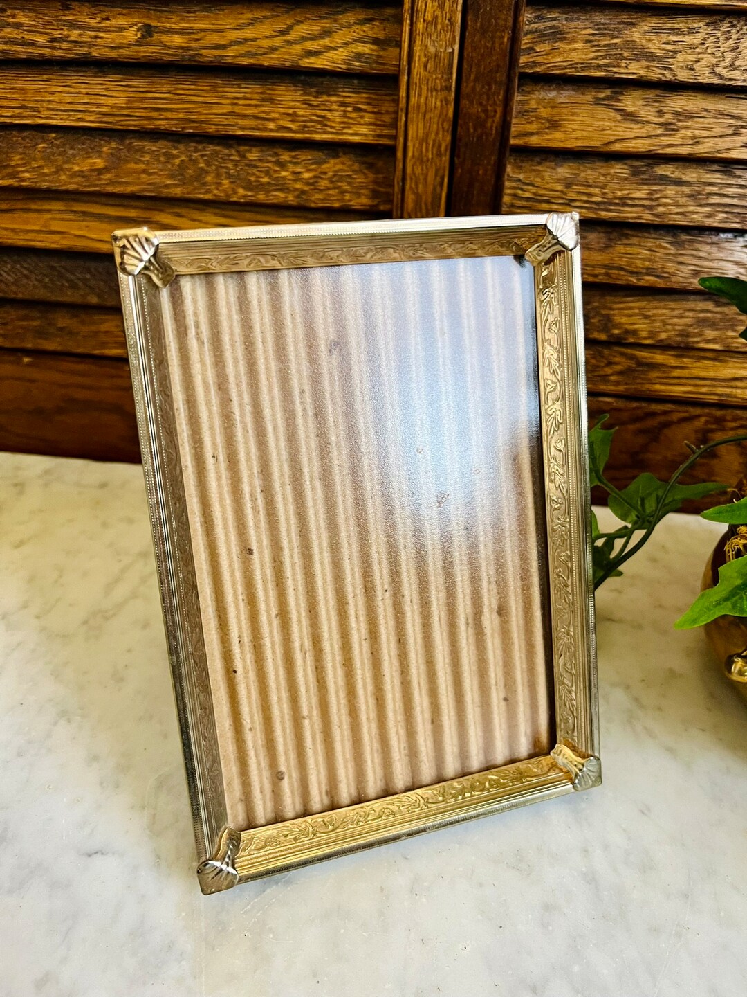 Vintage Brass Ornate Deep Set Picture Frame Holds 4.5x6.5 Photo 118 - Etsy