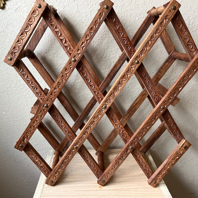 Wooden Wine Rack - Etsy