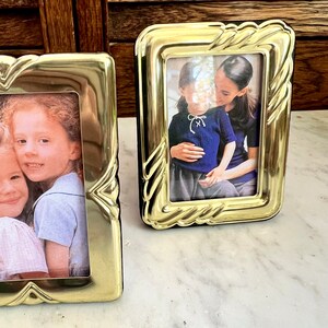 Vintage Mini Gold Brass Frame Set - Etsy