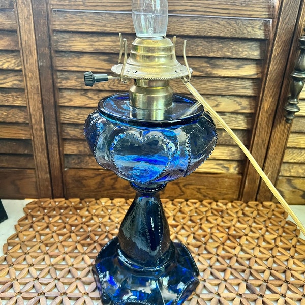 Glass Oil Lamp - Etsy