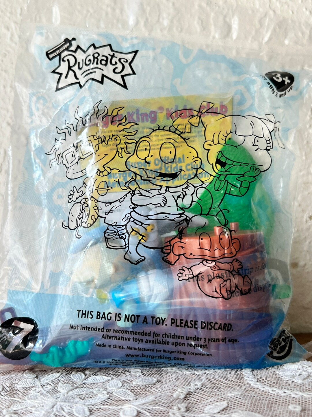 Vintage Rugrats Treehouse Kids Tommy Pickle #7 Burger King Toy 2000 ...