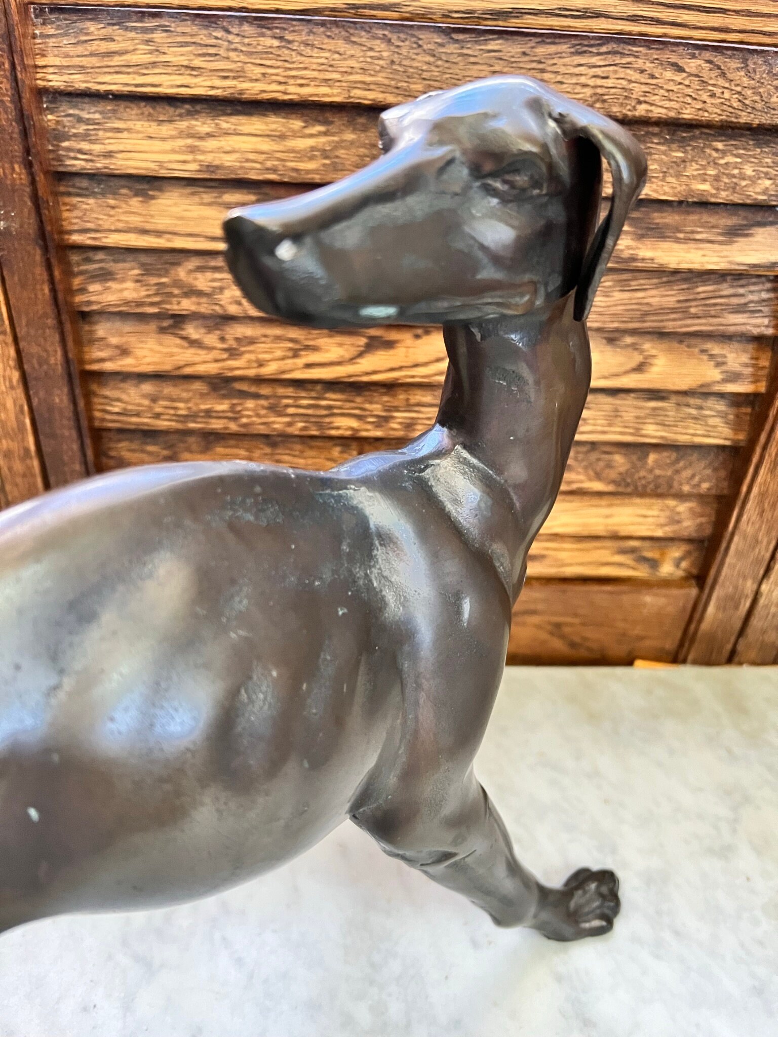 Bronze Whippet Statue - Etsy