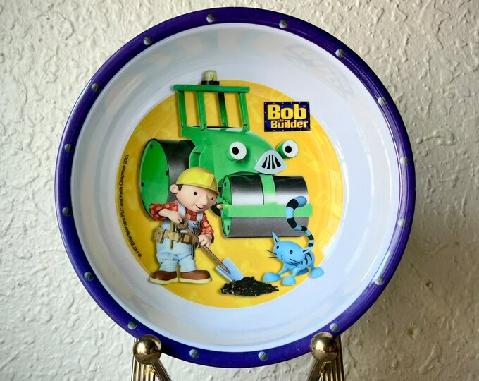Bob the Builder Melamine Cereal Bowl Zak Designs Bob & Rolley 5.5" - Etsy