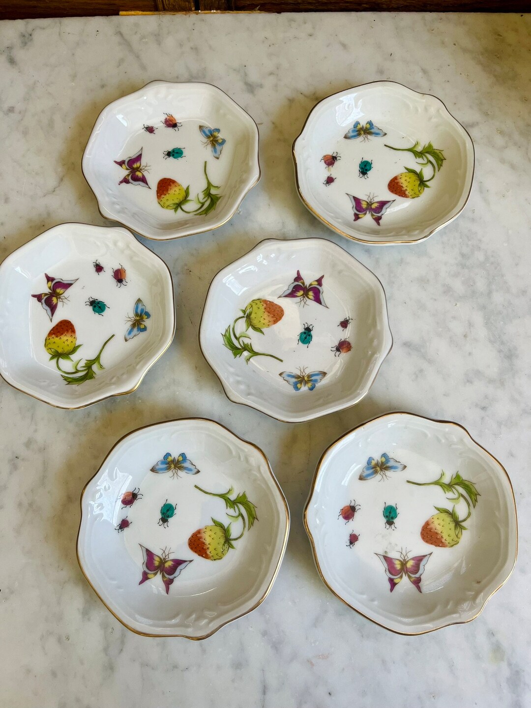 Ardalt Mini Butter Pat Plates Set of 6 - Etsy