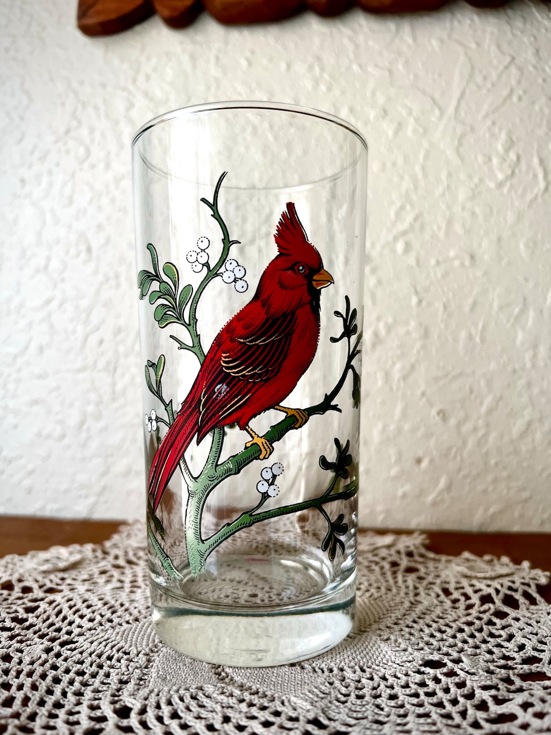 Libbey Red Cardinal Glasses - Etsy