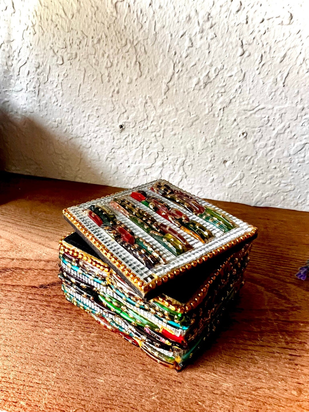 Beaded Trinket Box - Etsy