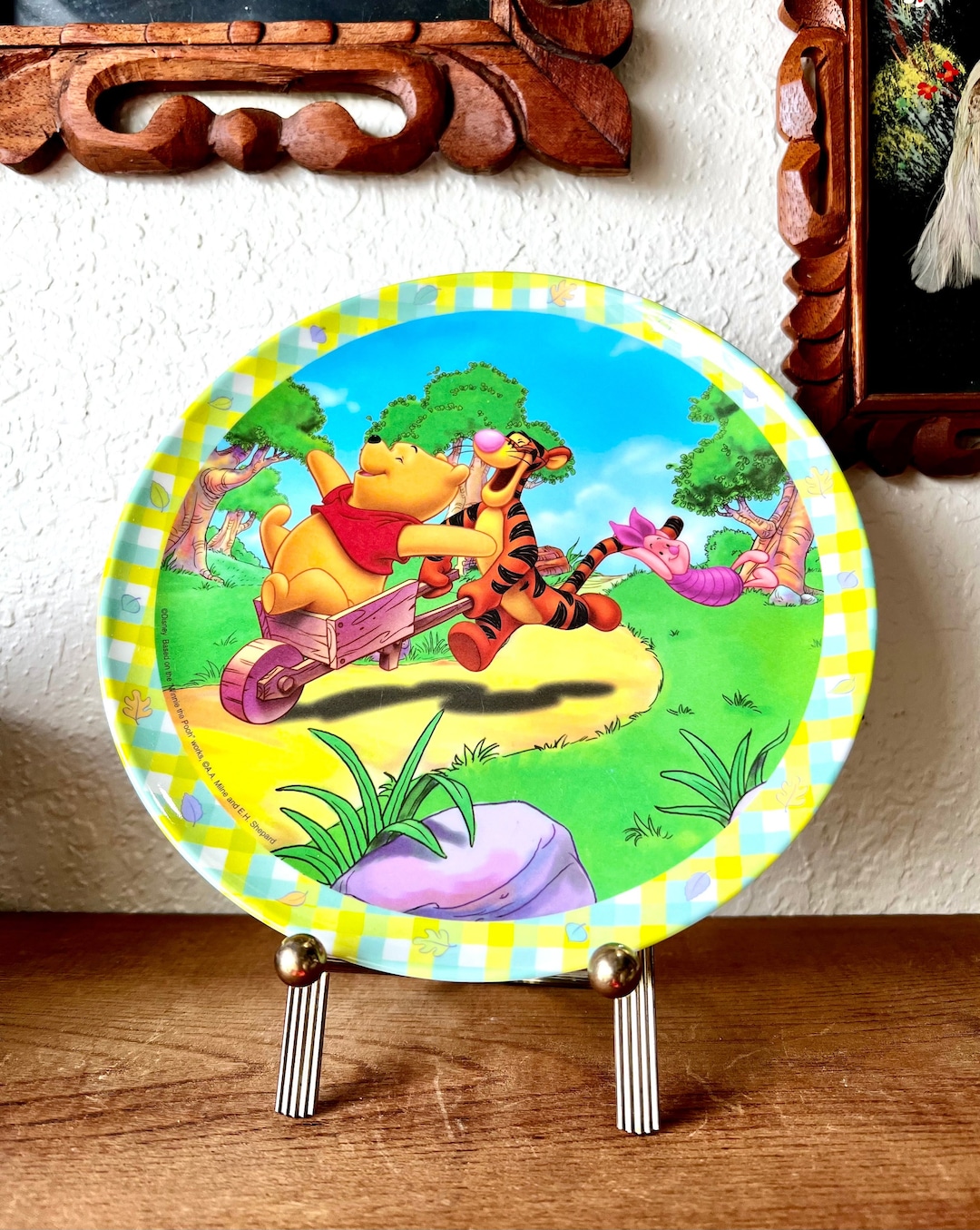 Vintage Winnie the Pooh & Tigger Piglet Plate Set 2 - Etsy