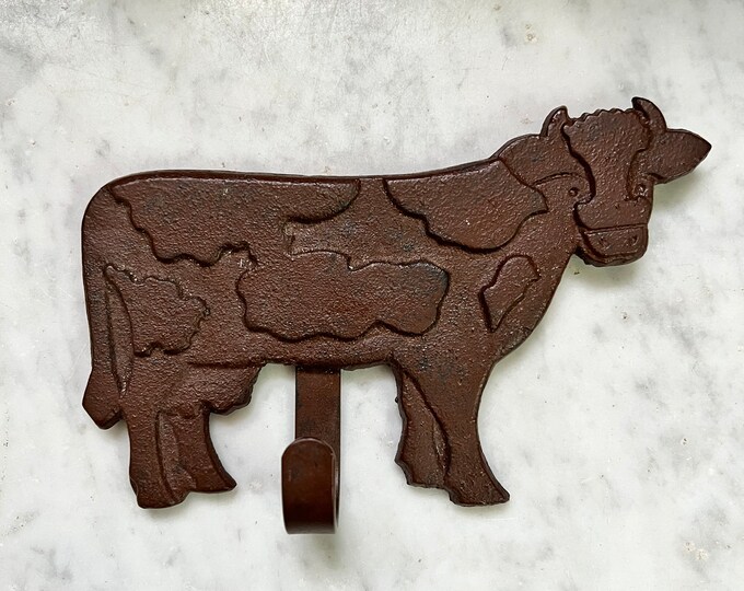 Single Cow Metal Wall Hook - Etsy