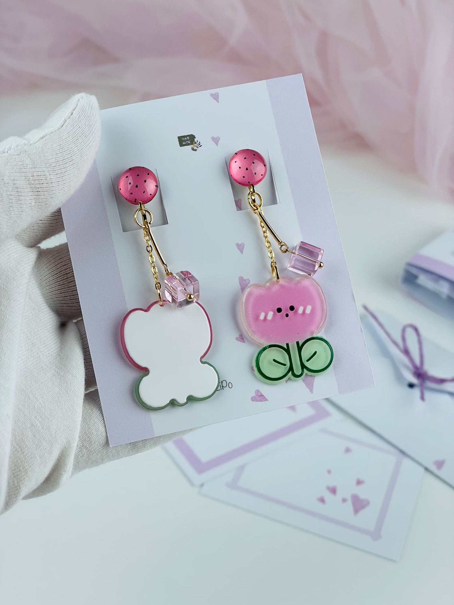 Cute clip-on earrings for little trendy girls. Holiday mood | Etsy