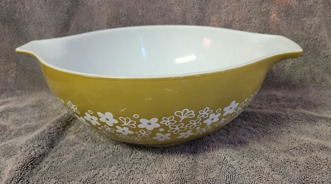 Pyrex 444 Spring Blossom Crazy Daisy 4 Qt. Mixing Bowl. - Etsy